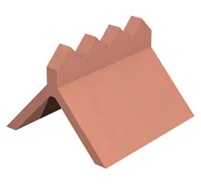 Clay 305mm Cocks Comb Crested Ridge - Thames Roofing & Building ...